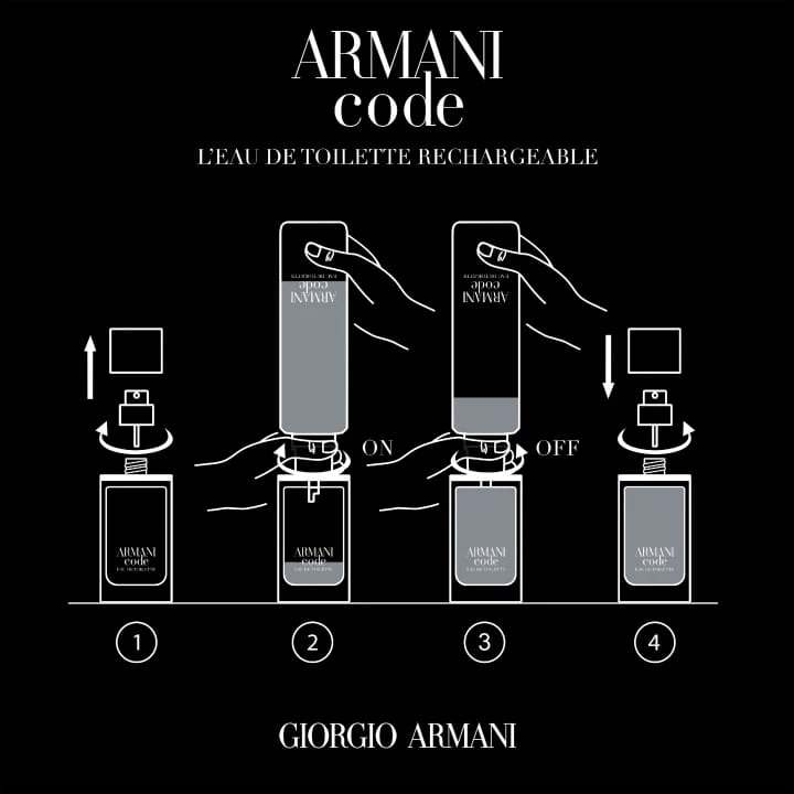 Armani Code de GIORGIO ARMANI - Eau de Toilette - Flacon Recharge - Incenza